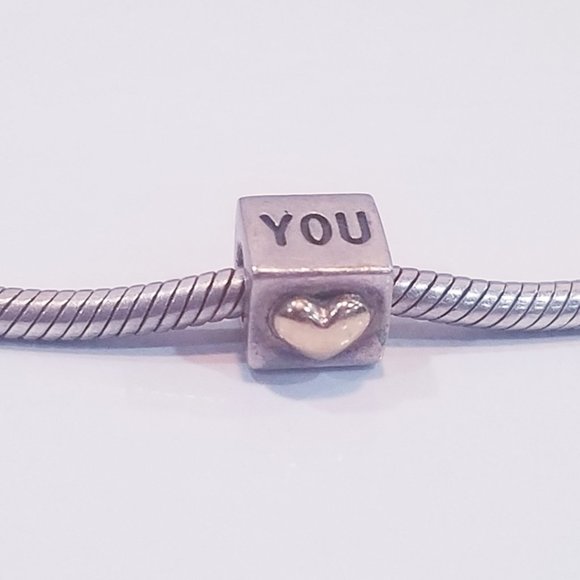 Pandora | Jewelry | Pandora Sterling Silver 4k Two Tone I Love You Box ...